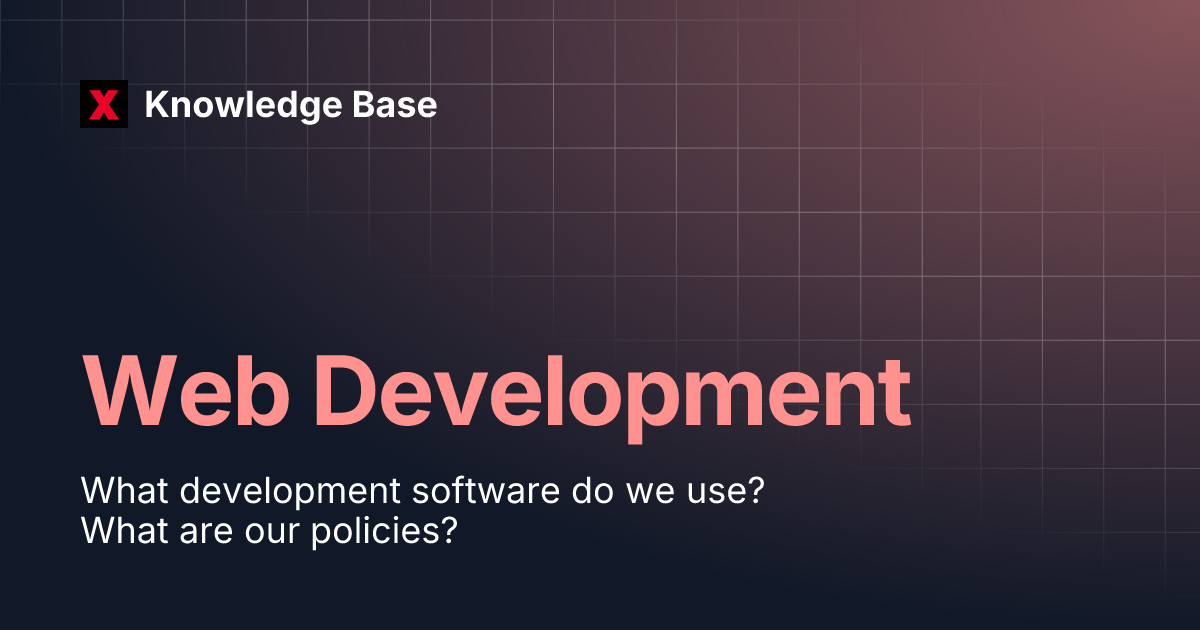 Web Development | Knowledge Base
