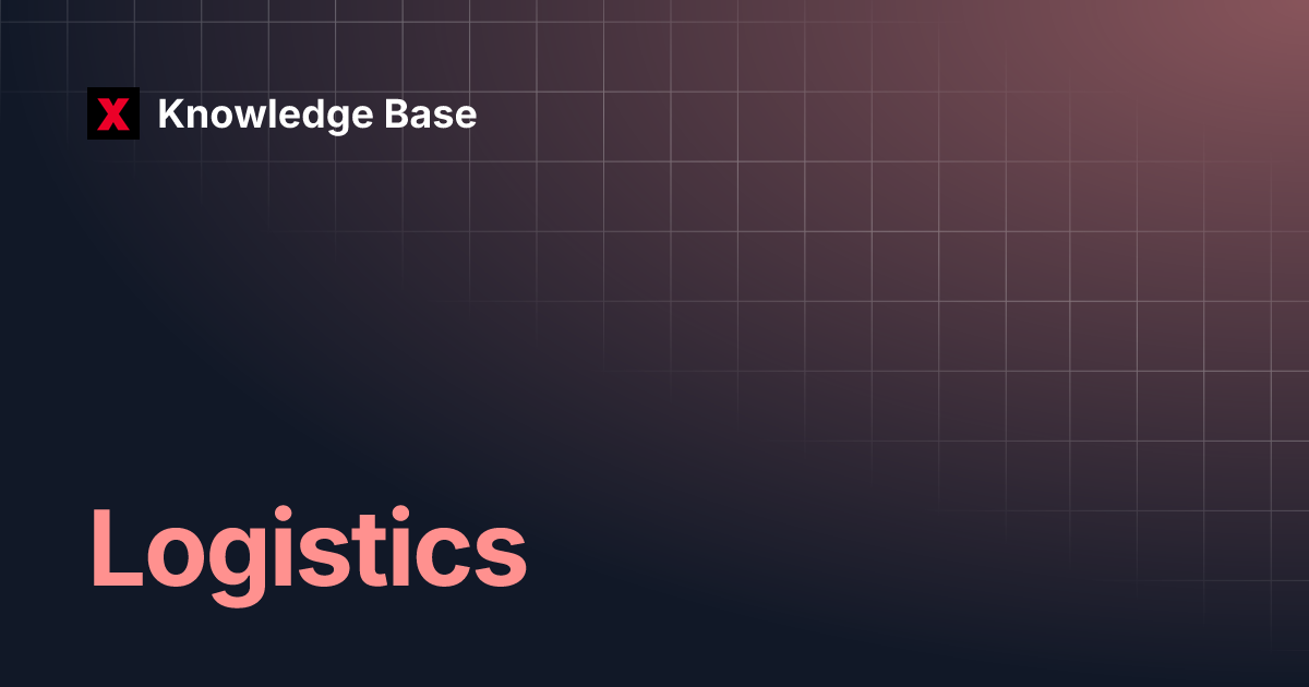 Logistics | Knowledge Base