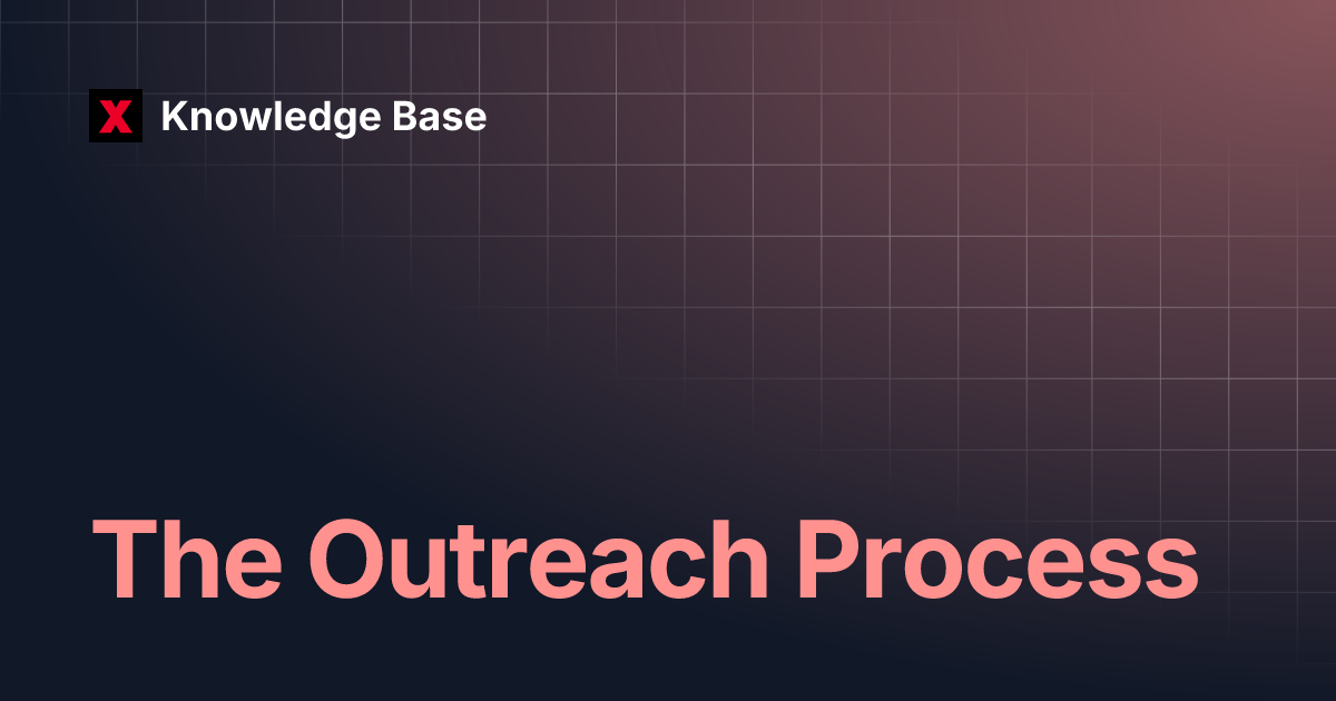The Outreach Process | Knowledge Base