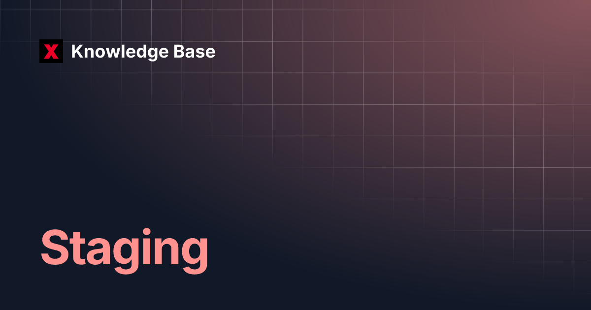 Staging | Knowledge Base